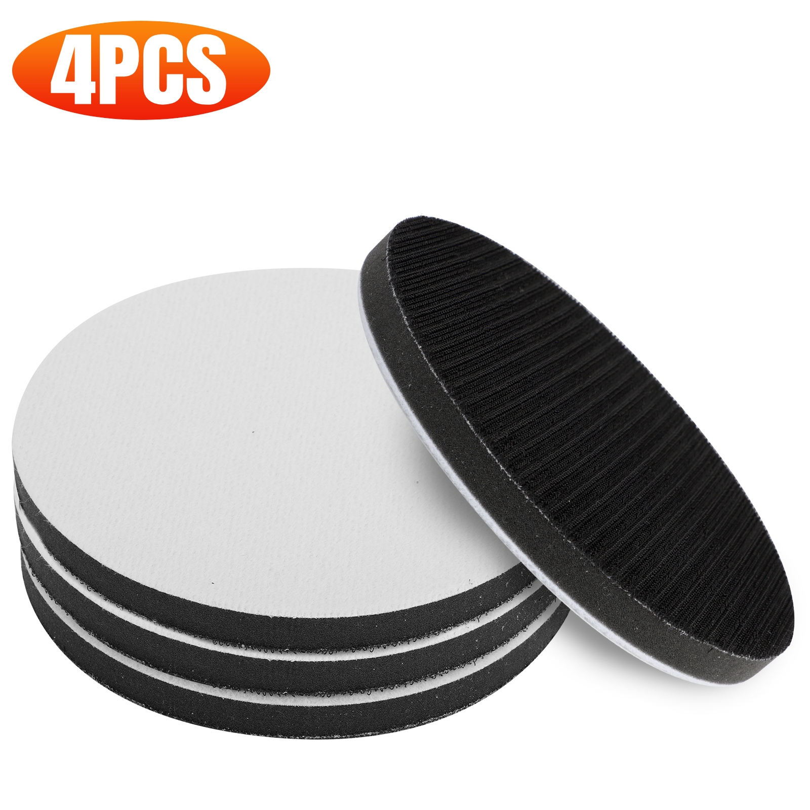 2/6Pcs 6in Soft Foam Interface Sanding Disc Hook Loop Sander Buffer ...